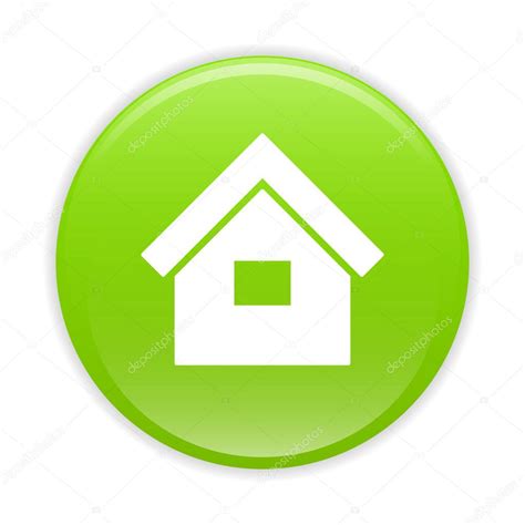 Button Home Icon On White Background Stock Vector Maxsim 31612755