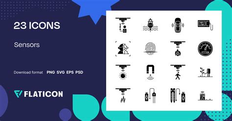 Sensors Icon Pack Black Fill 23 Svg Icons