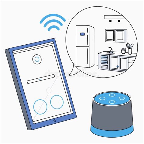 A Futuristic Smart Home Assistant Device Stock Illustration Illustration Of Intelligence
