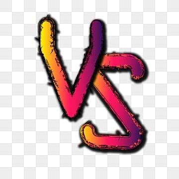 Vs Font Design PNG Picture Vs Metal Creative Font Design Art Luminous Efficiency Light PNG