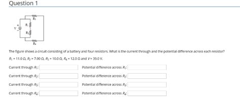 Solved Question 1 Rs Ra The Figure Shows A Circuit