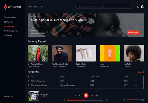 Winamp Desktop App Redesign On Behance
