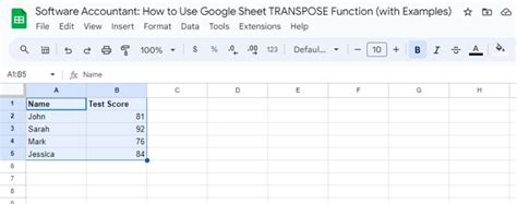How To Use Google Sheets TRANSPOSE Function With Examples