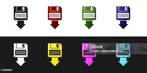 흑백 배경에 고립 된 플로피 디스크 백업 아이콘 설정 디스켓 기호입니다 벡터 일러스트 0명에 대한 스톡 벡터 아트 및 기타 이미지 0명 개념 데스크탑 컴퓨터 Istock