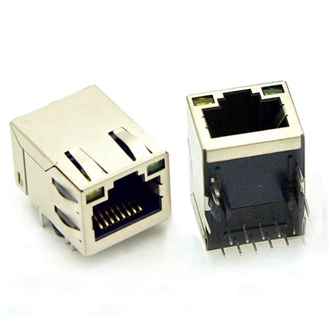 Ethernet Modules Gigabit Magnetic Single Port Cat6 Cat7 Pcb Plug Socket Network Shielded Jacks