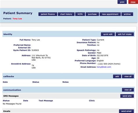 Patient Summary Dashboards Sycle