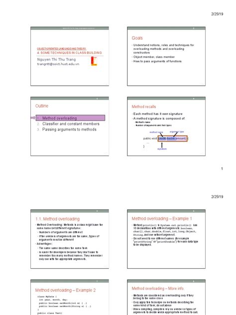 Techniques In Class Building Pdf Method Computer Programming