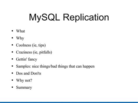 Mysql Replication 4 Idiots Odp Databases Computer Software And Applications