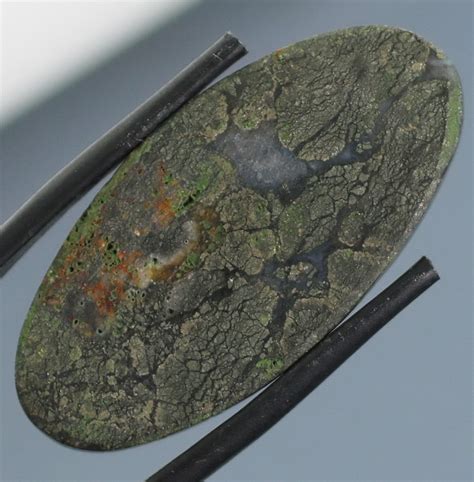 Awesome 36 03ct Nipomo Agate With Marcasite Cabochon Backroom Gems