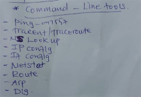 Command Line Tools Ping On7557 Tracenttraceroute Ns Lookup Ip Config Ip Config