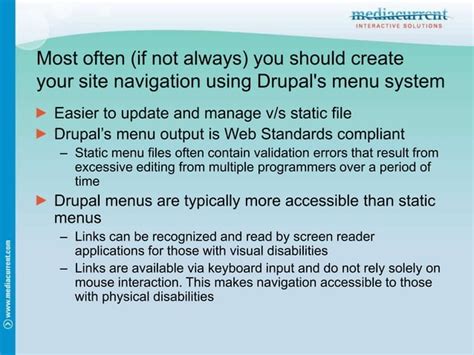 Theming Drupal Menus Ppt