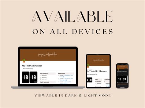 NOTION PLANNER TEMPLATE That Girl Planner Personal Planner Digital Planner Aesthetic Notion