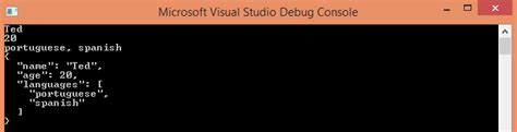 c deserializing json techtutorialsx