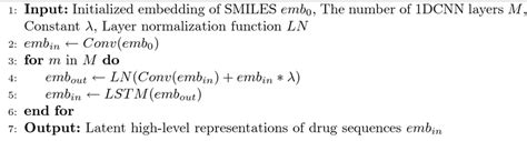 an algorithm for representation learning of drug sequence download