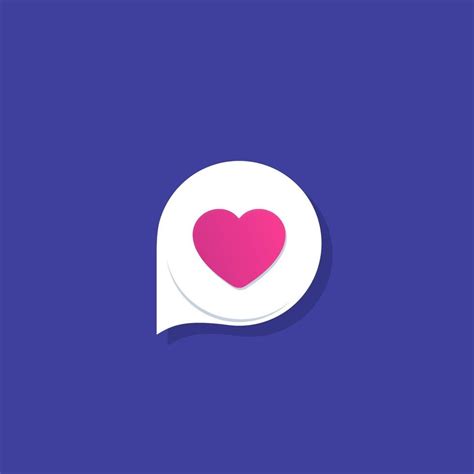 Dating App Love Chat Vector Icon Logo 2565764 Vector Art At Vecteezy