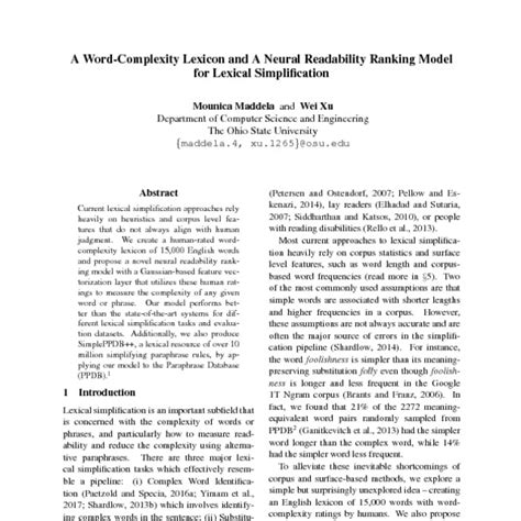 A Word Complexity Lexicon And A Neural Readability Ranking Model For Lexical Simplification