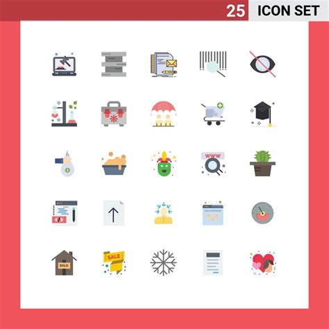 Universal Icon Symbols Group Of 25 Modern Flat Colors Of Disable