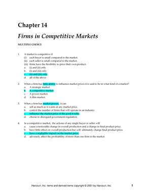 Quiz 1 MCQ Introduction To Micro Economics Studocu