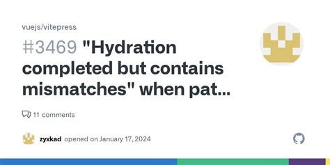 Hydration Completed But Contains Mismatches When Path Contains Url