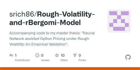Github Srich86rough Volatility And Rbergomi Model Accompanying Code To My Master Thesis
