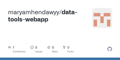 Github Maryamhendawyydata Tools Webapp