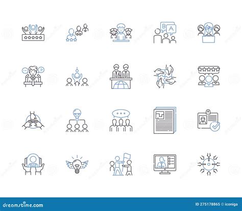 Management Session Outline Icons Collection Manage Workflow Process