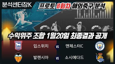 분석센터장k 축구승무패 And 프로토분석 8회차 월요일 경기분석 승무패 프로토 분석센터장k Youtube