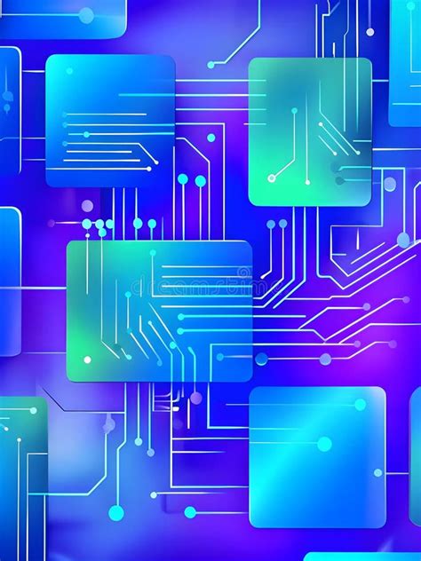 Interlocking Geometric Shapes That Morph Into Circuits Symbolizing Ai Logic And Algorithms