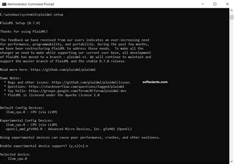 machine learning dengan plaidml softscients