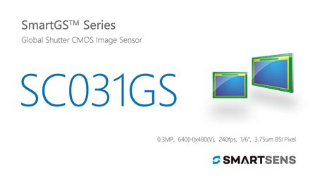 Smartsens Launched Sc031gs Worlds First 300 000 Pixel Bsi Global Shutter Cmos Image Sensor