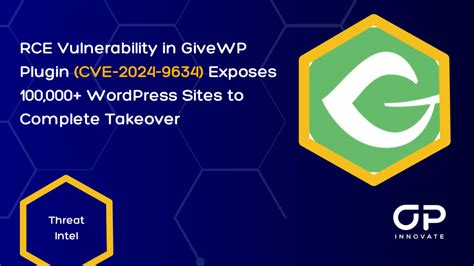 Rce Vulnerability In Givewp Plugin Cve 2024 9634