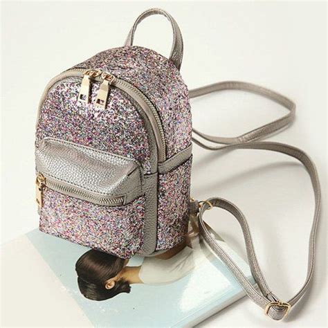 41 Off 2021 Mini Sequin Glitter Backpack In Pink Dresslily