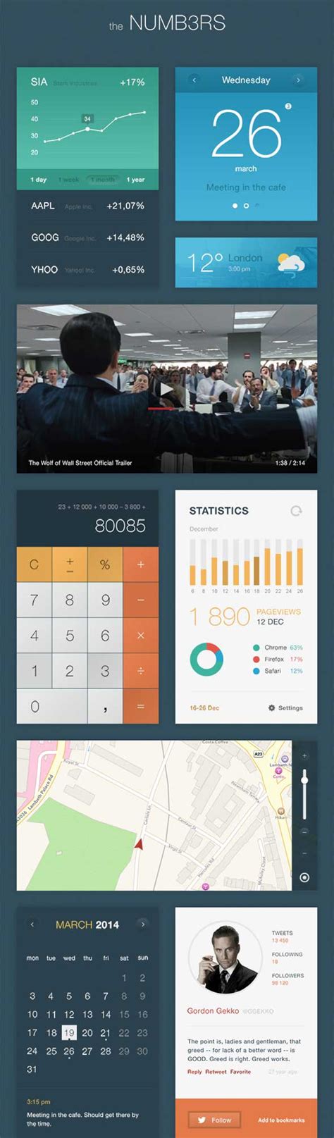 Psd Ui Numbers Free Download