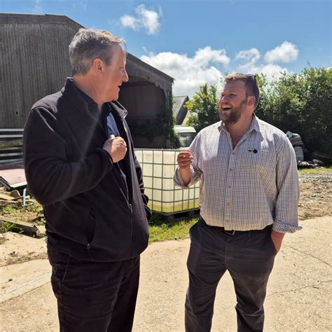 James Wright Meets With The Foreign Secretary Lord Cameron James Wright
