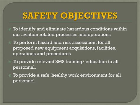 Safety Awareness Objectives At Katherine Edmunds Blog