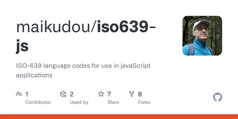 Github Maikudou Iso639 Js Iso 639 Language Codes For Use In Javascript Applications