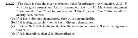 Solved 5322 The Claim Is That The Given Statement Holds