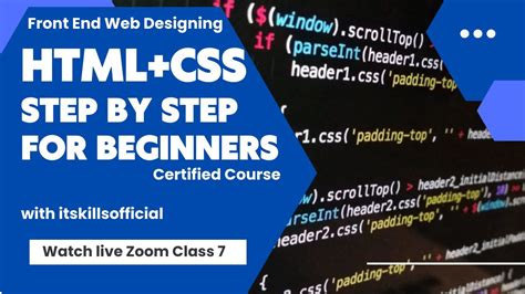 Web Designing Full Course Htmlcss In Urdu Hindi Language Class 7 Part I Youtube