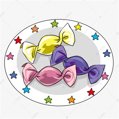 三颗糖果装饰插画素材图片免费下载 千库网