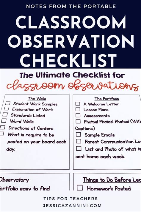 The Observation Ready Classroom Tips For Classroom Observations Classroom Observation The Observation Ready Classroom Tips For Classroom Observations Classroom Observation