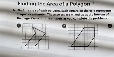 Solved Finding The Area Of A Polygon Find The Area Of Each Polygon