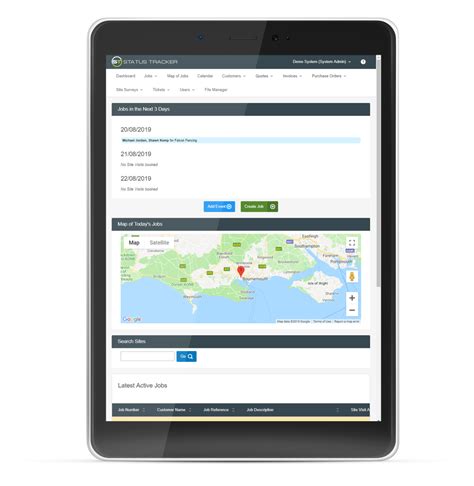 Status Tracker Service And Job Management System Status Tracker