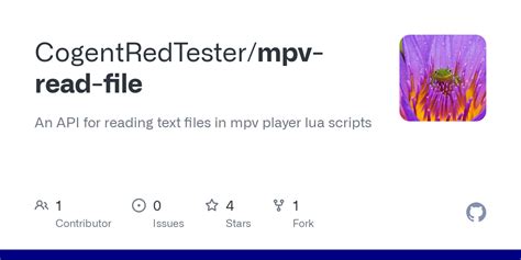 github cogentredtester mpv read file an api for reading text files in mpv player lua scripts