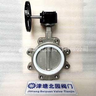 不锈钢凸耳蝶阀手动美标150LB船用LTD371F4 150LBP衬氟单夹式阀门 阿里巴巴