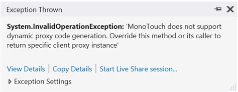 C Xamarin Add Wcf Service I Cant Run My Project In Ios Stack