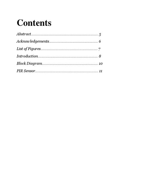 Pir Based Security System Pdf Arduino Infrared