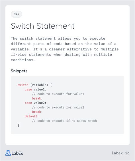 Switch Statement