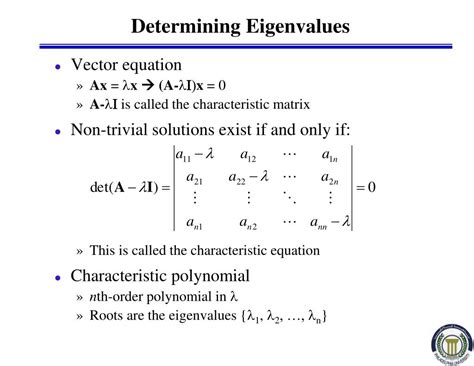 Ppt Linear Algebra Matrix Eigen Value Problems Powerpoint