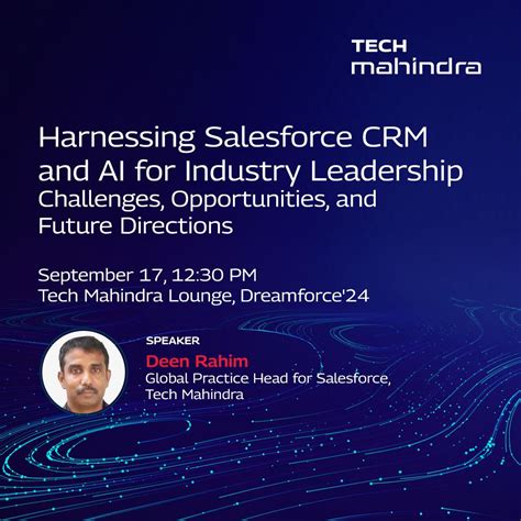 tech mahindra on linkedin dreamforce2024 scaleatspeed crm ai df24 salesfore techmahindra…