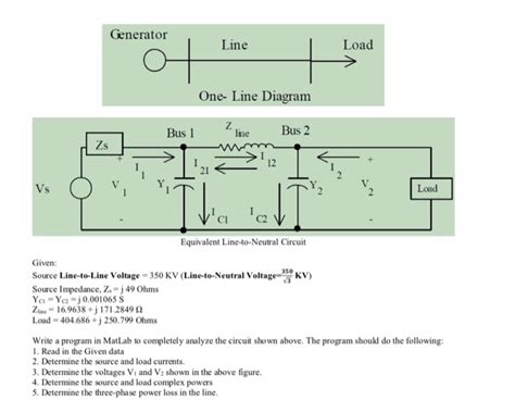 Solved Generator Line Load OF One Line Diagram Bus 1 Chegg Com